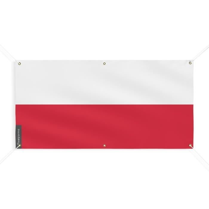 Baner Flaga Polski 6 oczek 100x200cm z poliestru - Inny producent ...