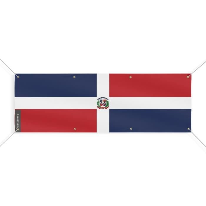 Baner Flaga Republiki Dominikany 8 oczek 150x450 cm - Inny producent ...
