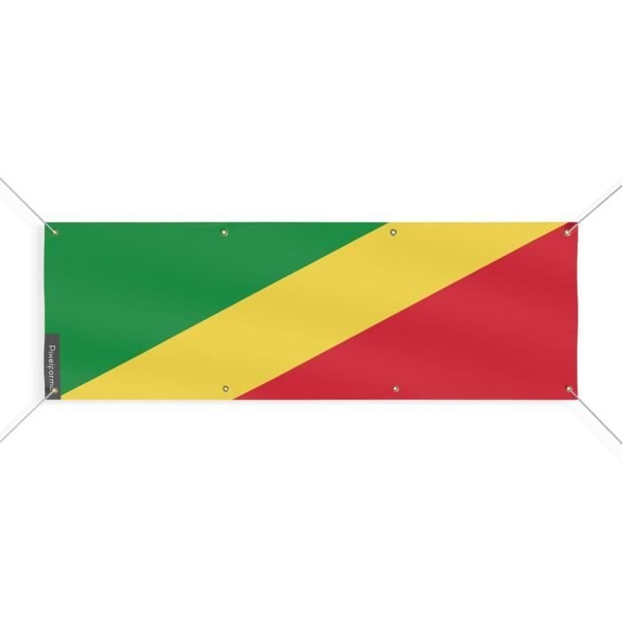 Baner Flaga Republiki Konga 8 oczek 180x540 cm - Inny producent ...