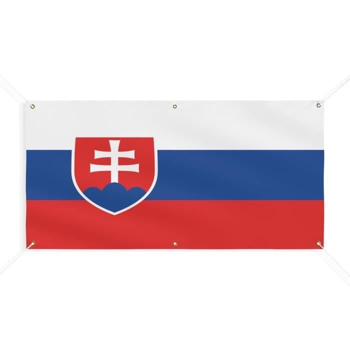 Baner Flaga Słowacji 6 oczek 120x240cm, poliester - Inny producent ...