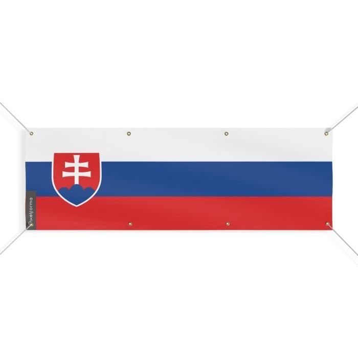 Baner Flaga Słowacji 8 oczek 80x240 cm - Inny producent (majster PL ...