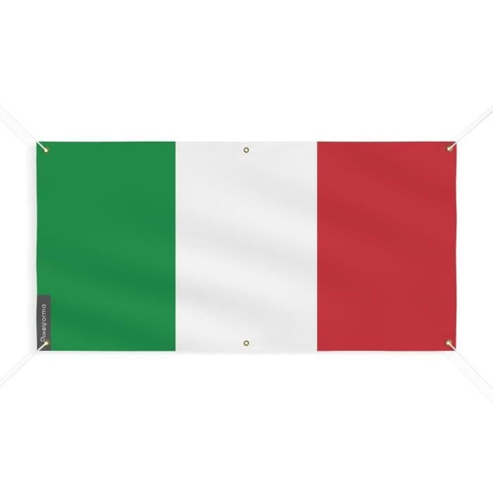 Baner Flaga Włoch 6 oczek 190x380cm, poliester - Inny producent ...