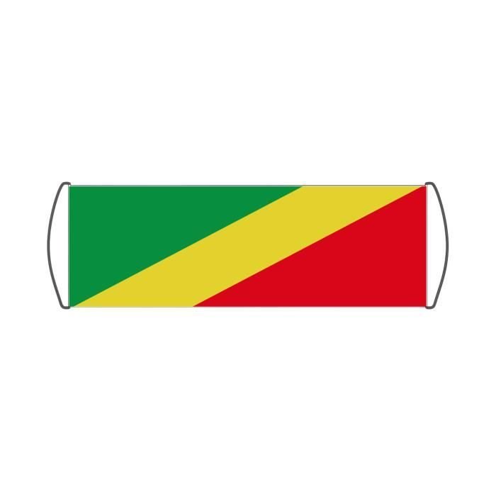 Baner przewijany Flaga Republiki Konga w formacie 17x50 cm - Inny ...