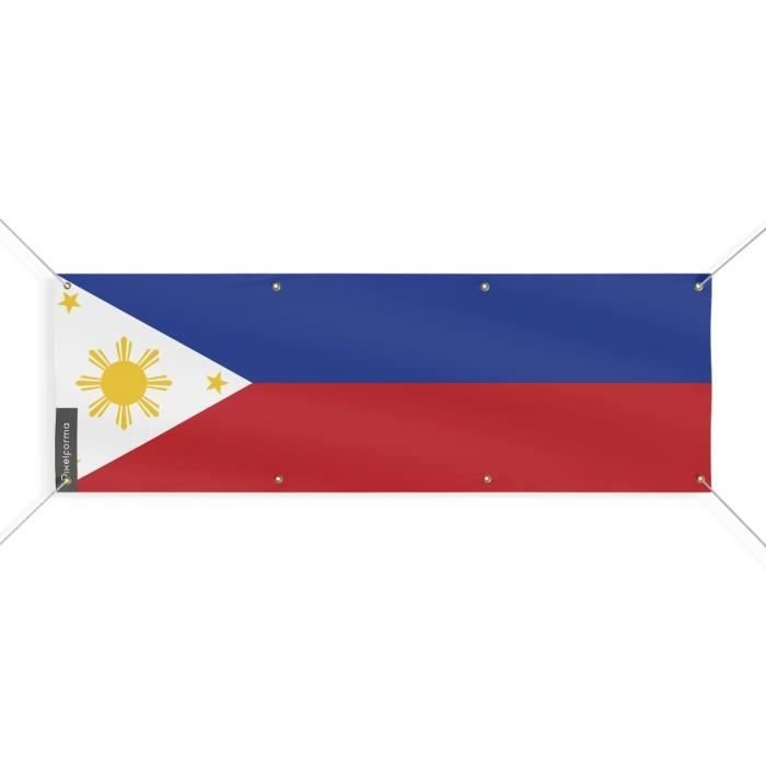 Baner z flagą Filipin 8 oczek 40x120 cm - Inny producent (majster PL ...