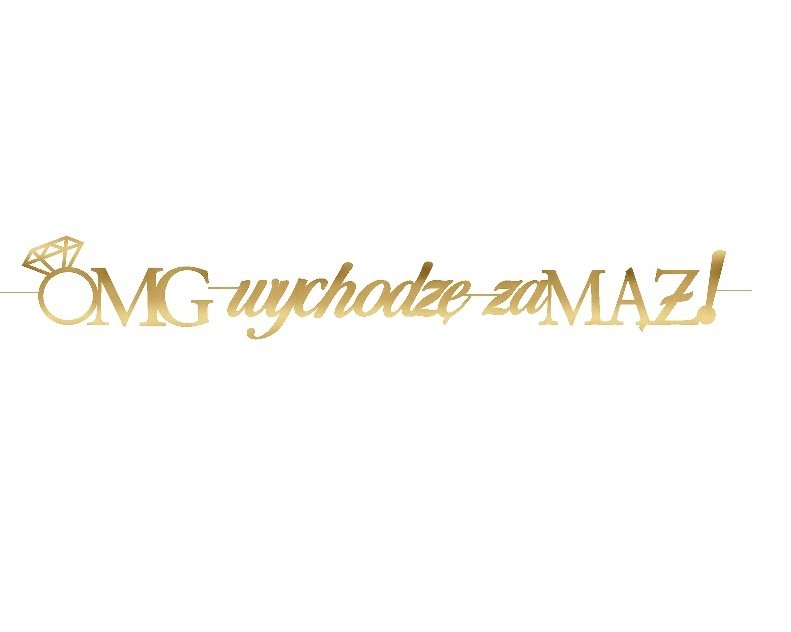 BANER złoty WIECZÓR PANIEŃSKI OMG wychodzę za mąż - Inna marka | Sklep ...
