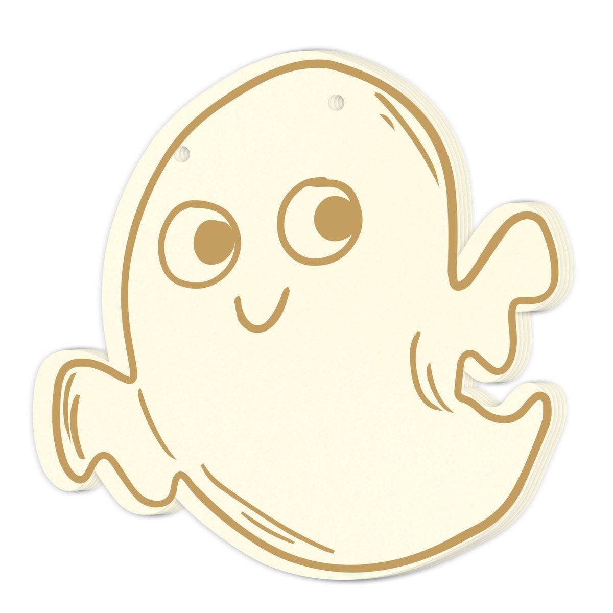 Banerek happy halloween - duszek, 15x15cm, 1kpl. - P13 | Sklep EMPIK.COM