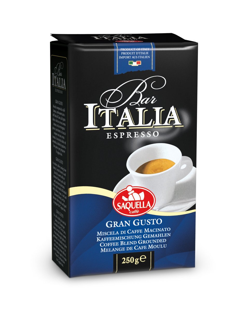 Bar Italia Espresso Kawa Gran Gusto Mieszanka naturalnej kawy mielonej ...