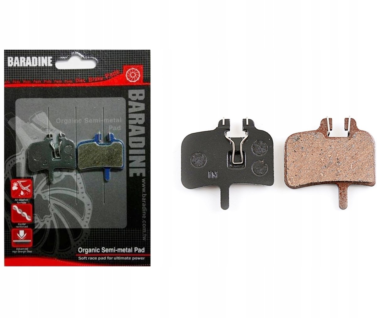 Baradine DS-01 Hayes HFX-9 MAG MX1 okładziny klocki hamulcowe ...