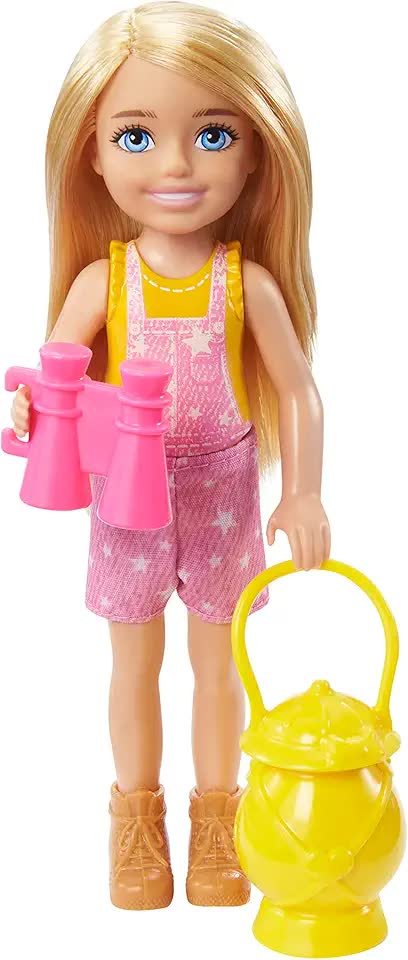 Barbie Chelsea Kemping + FIGURKA SOWY I AKCESORIA HDF77 - Barbie ...