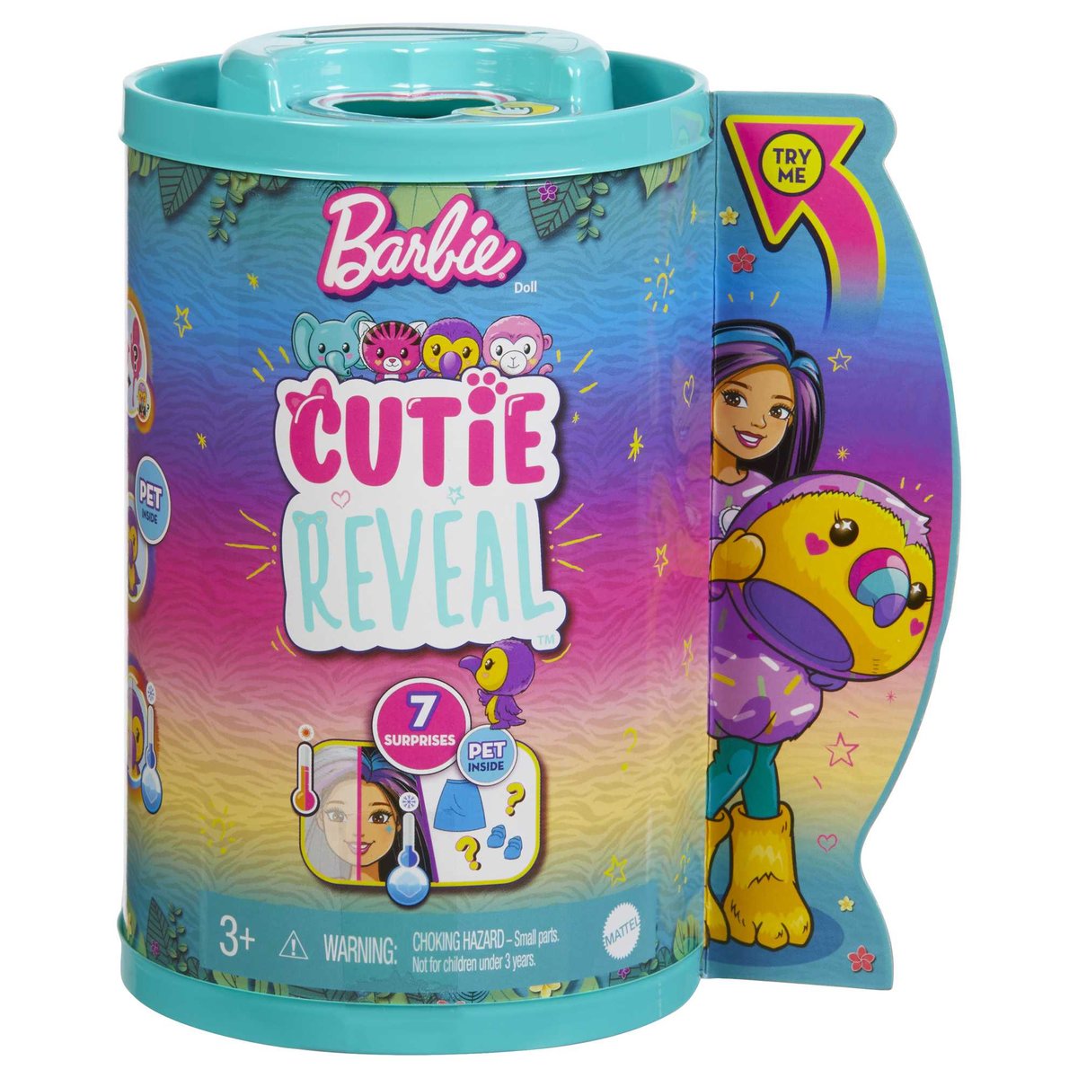Barbie Cutie Reveal Chelsea Tukan Lalka Seria Dżungla, HKR16 - Barbie ...
