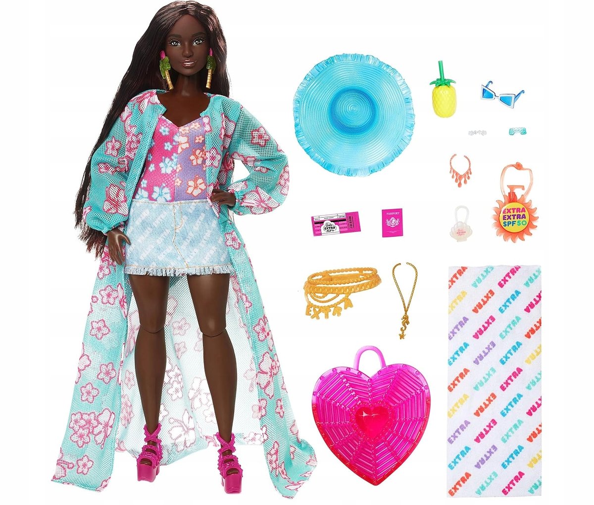 Barbie Extra Lalka Laleczka Extra Zestaw Akcesoriów Prezent Dla ...