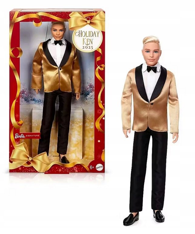 BARBIE LALKA KEN HOLIDAY 2025 ŚWIĄTYCZNA LALKA KEN LIMITOWANA - Barbie ...