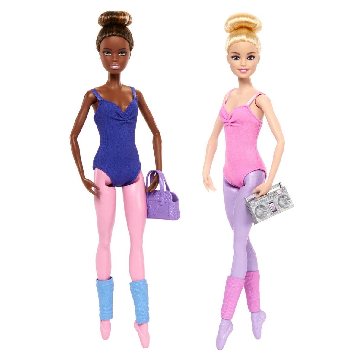 Barbie Lekcja baletu Zestaw 2 lalki i 9 akcesoriów, zawiera lalki ...