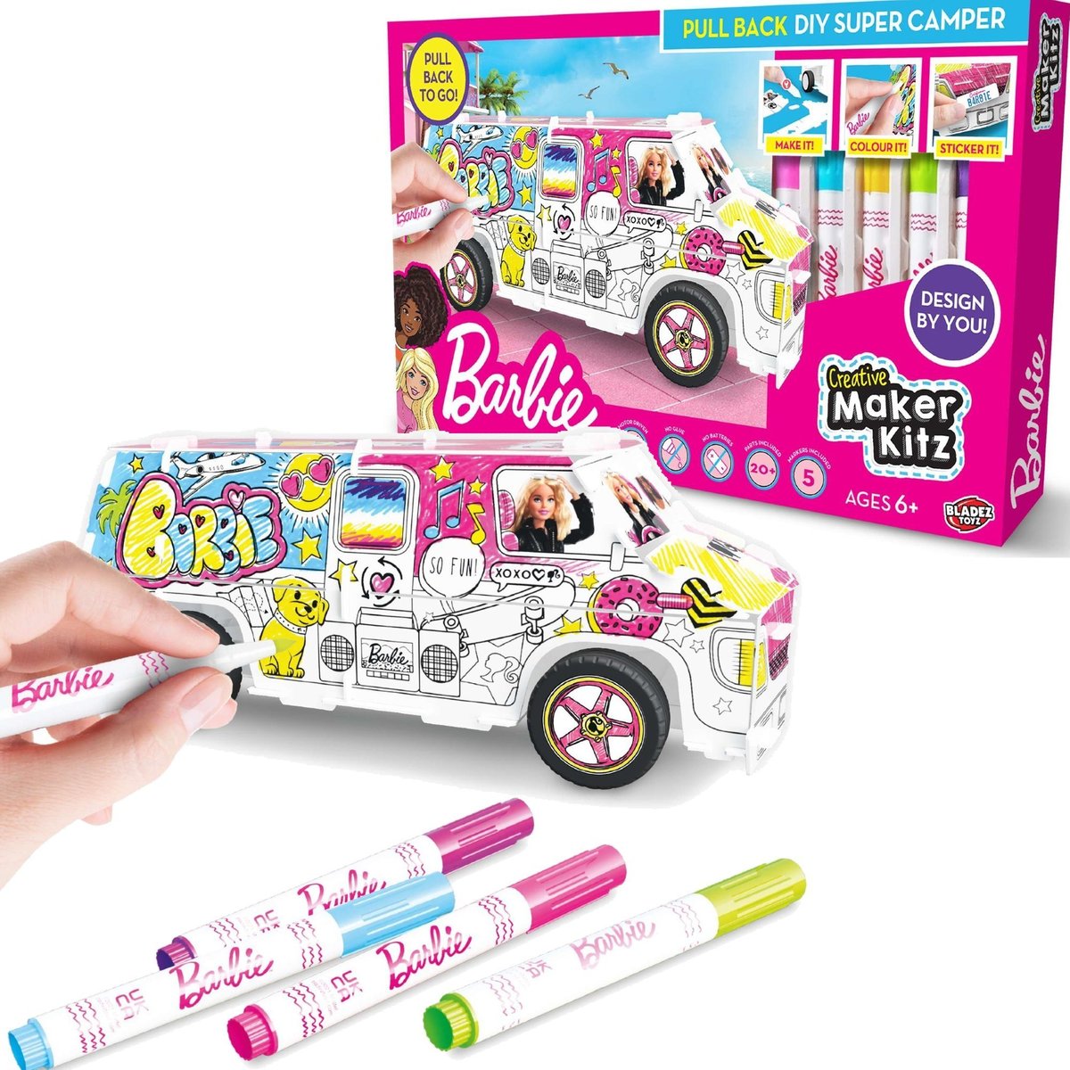 Barbie Maker Kitz Zestaw Kreatywny pomaluj kampera - Bladez toyz ...