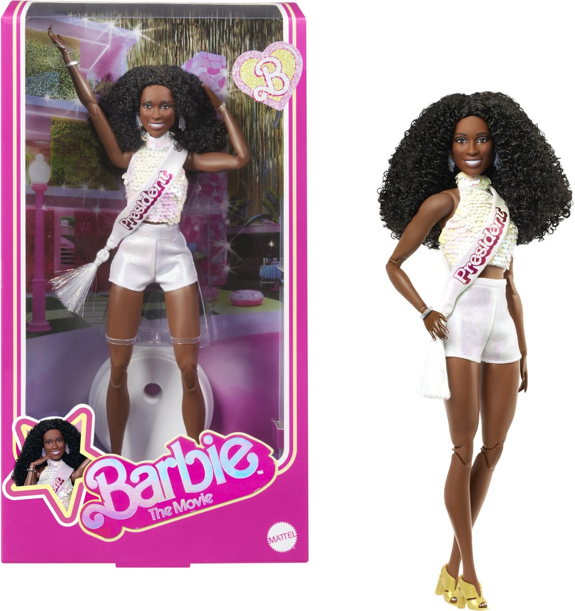 Barbie The Movie President Collectible Doll, ISSA Rae jako prezydent ...