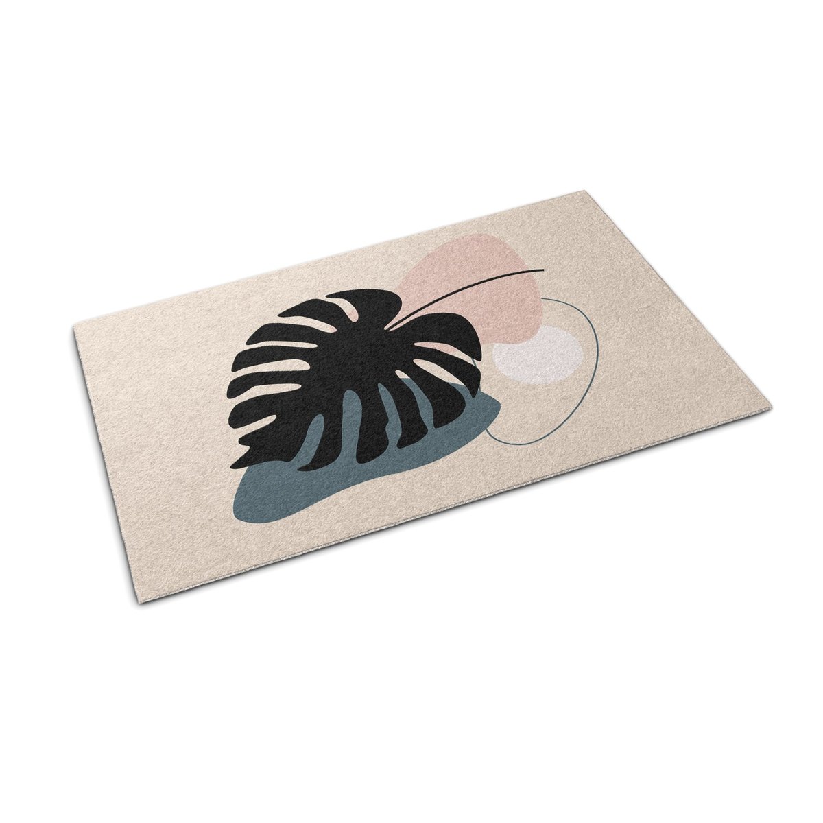 Bardzo duża Wycieraczka wewnętrzna - 150x100 cm - Liść Monstera - Tulup ...