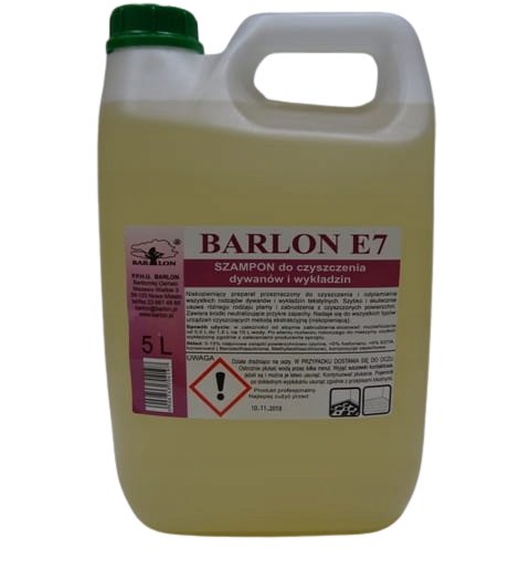 Barlon, Szampon do dywanów E7 5l, do odkurzacza i prania ręcznego ...