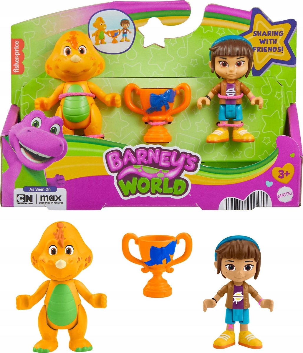 Barney World Preschool Toy Friend Mel & Billy Dino 3-częściowy zestaw ...