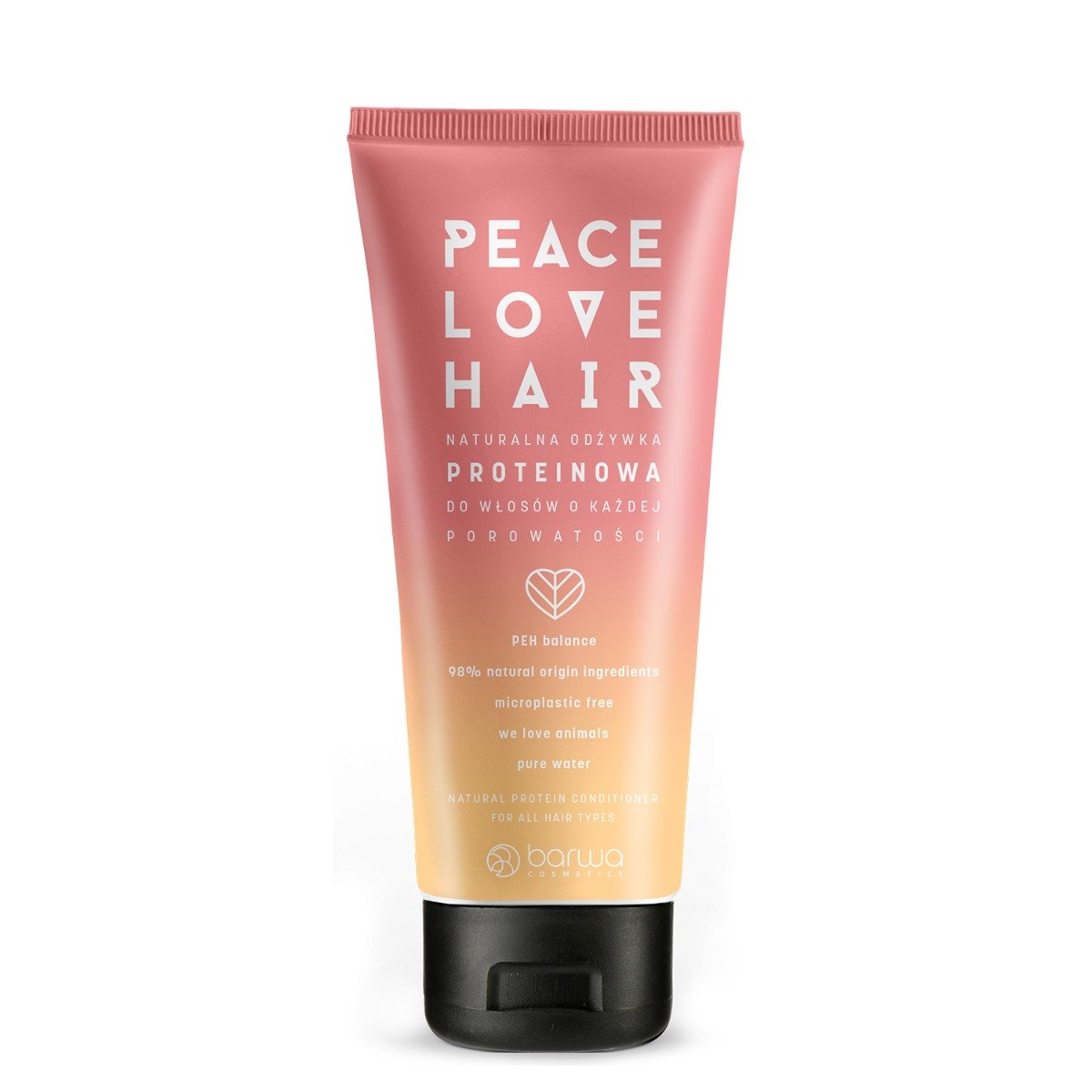 Barwa Peace Love Hair, naturalna odżywka proteinowa do włosów o każdej ...