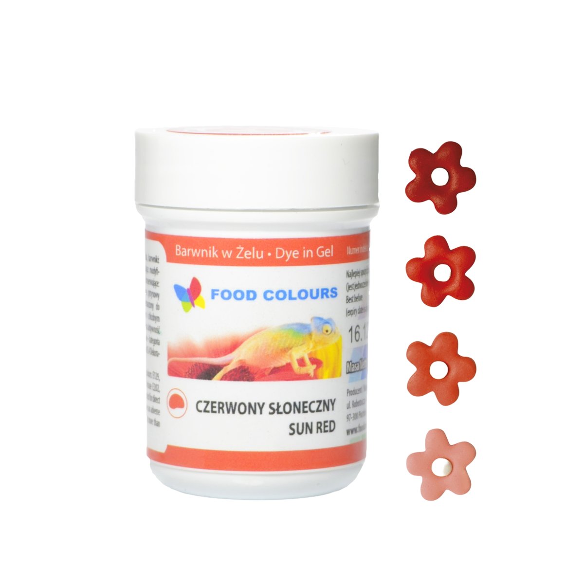 Barwnik Spożywczy w Żelu Czerwony słoneczny 35 G - Food Colours | Sklep EMPIK.COM