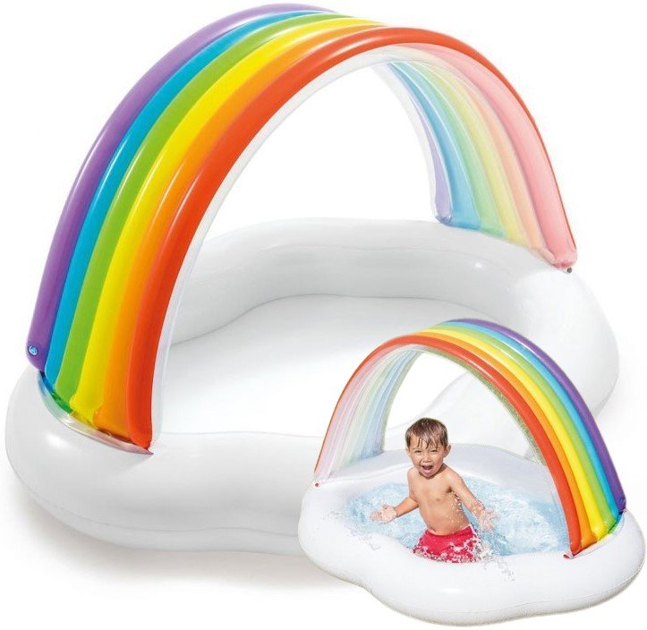 Basen dla dzieci Z DASZKIEM brodzik basenik DASZEK in.57141 - Intex ...