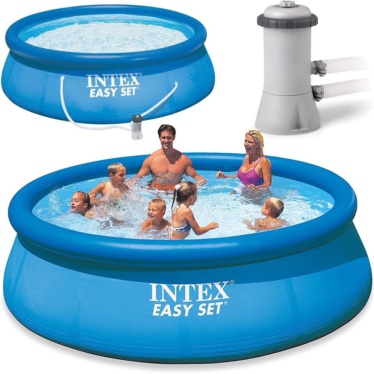 Basen ogrodowy, rozporowy, INTEX, zestaw, 366x76 cm - Intex | Sklep ...