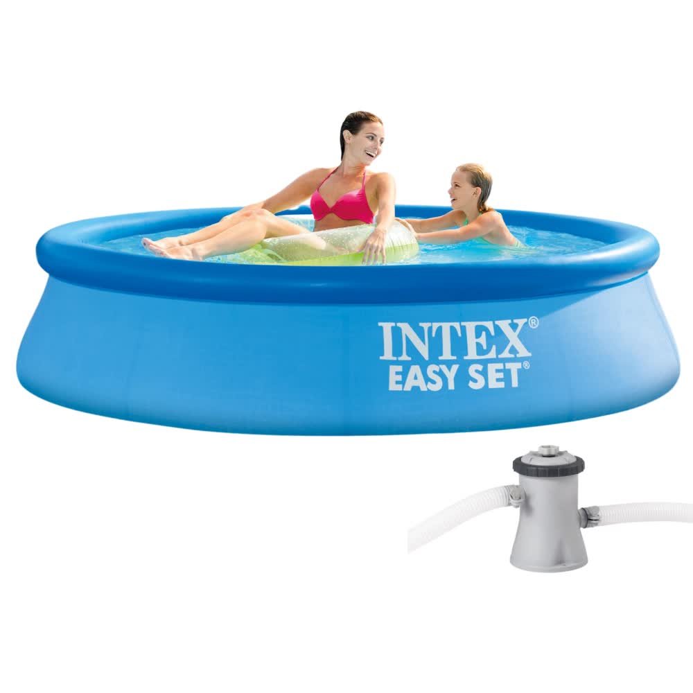 Basen ogrodowy rozporowy z pompą i wyłącznikiem różnicowym Easy Set ...