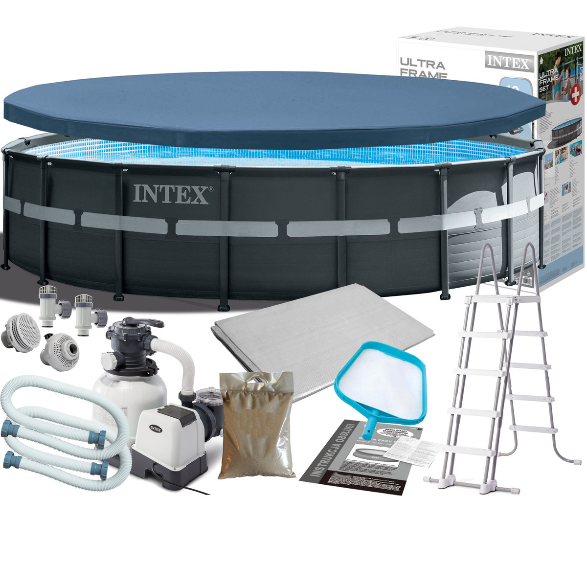 BASEN OGRODOWY STELAŻOWY INTEX 26330 9w1 549x132cm - Intex | Sklep ...