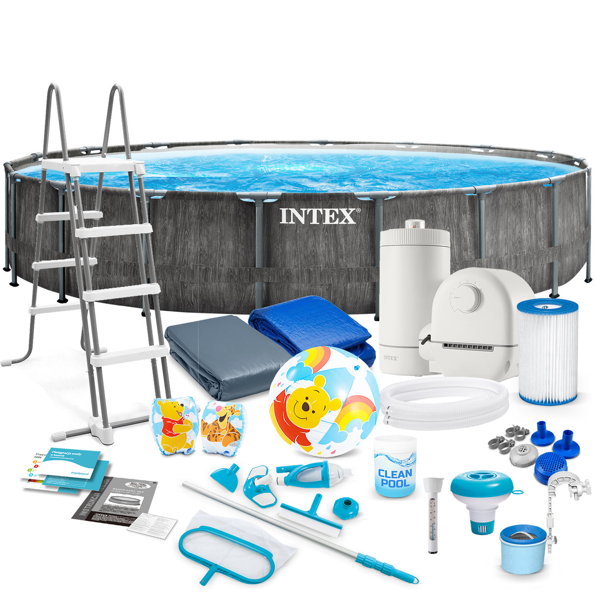 Basen ogrodowy, stelażowy, Intex, zestaw 21w1, 549x122 cm - Intex ...
