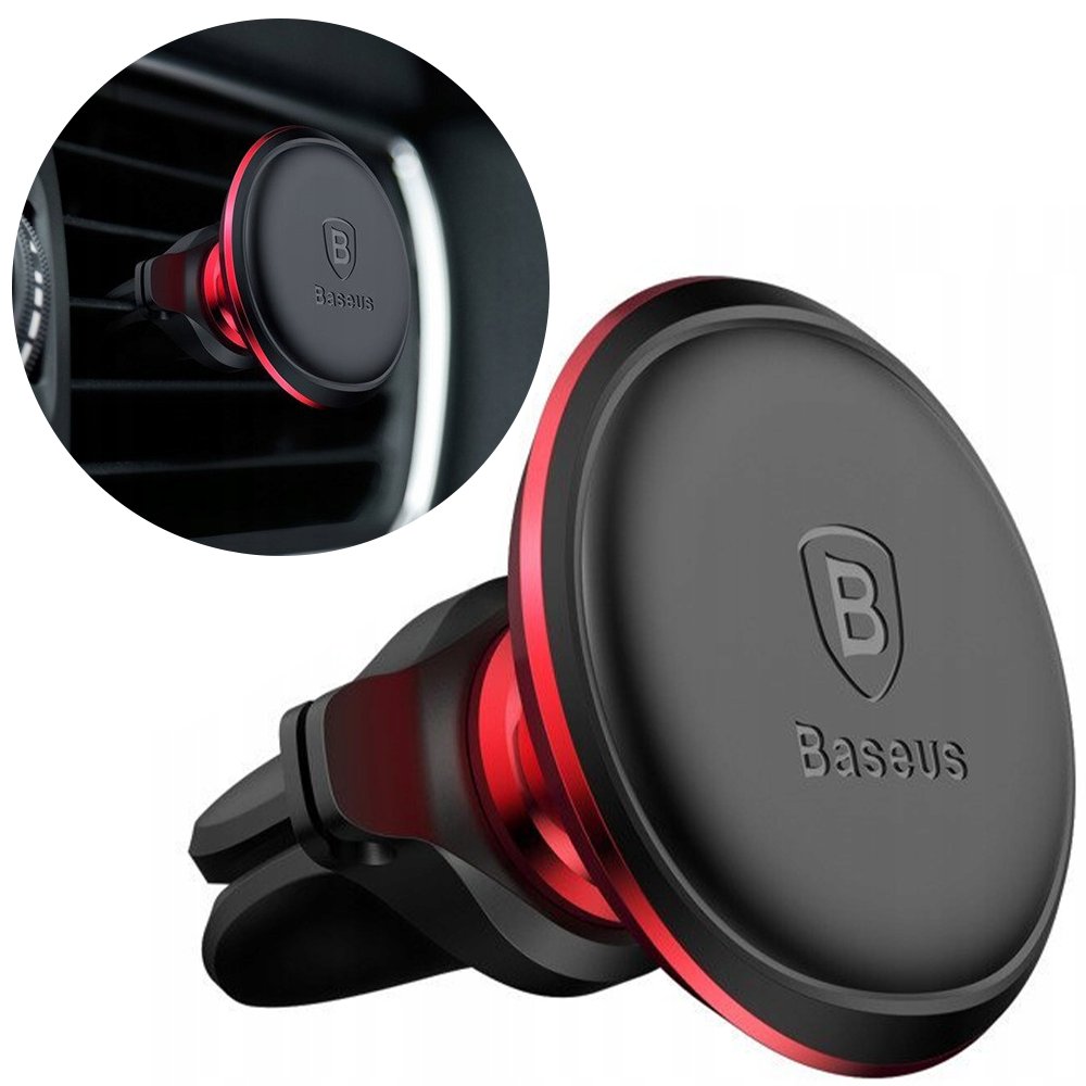 BASEUS Uchwyt magnetyczny samochodowy na telefon do kratki nawiewu z ...