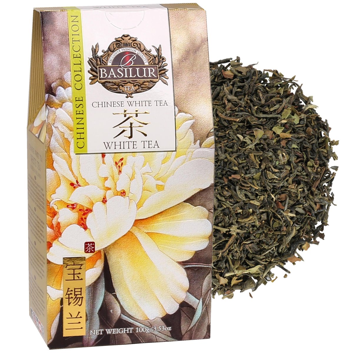 BASILUR Chinese White Tea - Biała liściasta herbata bez dodatków 100 g ...