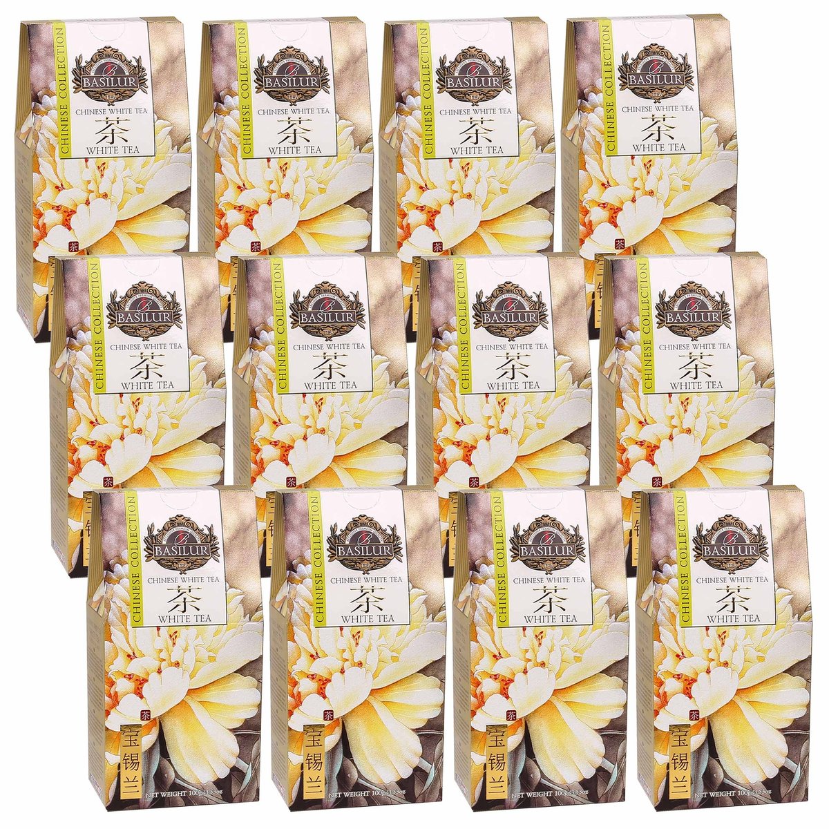 BASILUR Chinese White Tea - Biała liściasta herbata bez dodatków 100 g ...