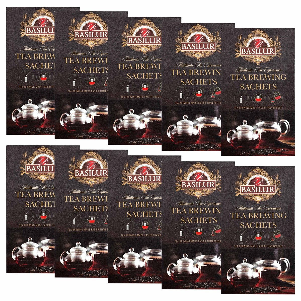 Basilur Tea Brewing Sachets - filtry papierowe do parzenia herbaty 100 ...