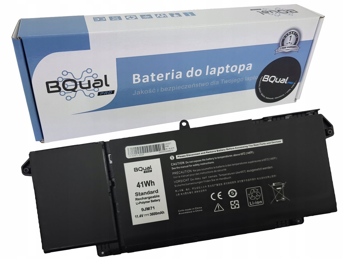 Bateria BQual PRO do DELL LATITUDE 5320 7320 7420 TYPE 9JM71 3600mAh 11 ...
