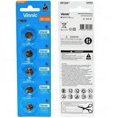 Bateria CR 1220 Vinnic Litium 3V 5BL - Inna marka | Sklep EMPIK.COM