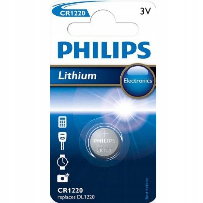 BATERIA CR1220 3V PHILIPS LITHIUM POWER - Philips | Sklep EMPIK.COM