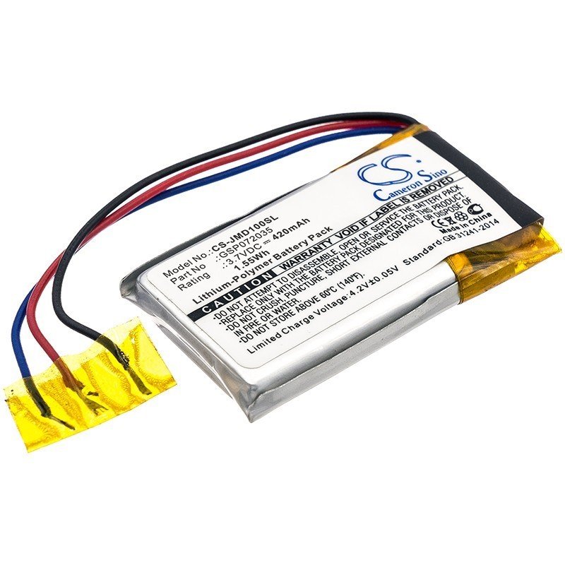 Bateria do głośnika JBL GO FF / GSP072035 420mAh 1.55Wh Li-Polymer 3.7V (Cameron Sino) - Cameron ...