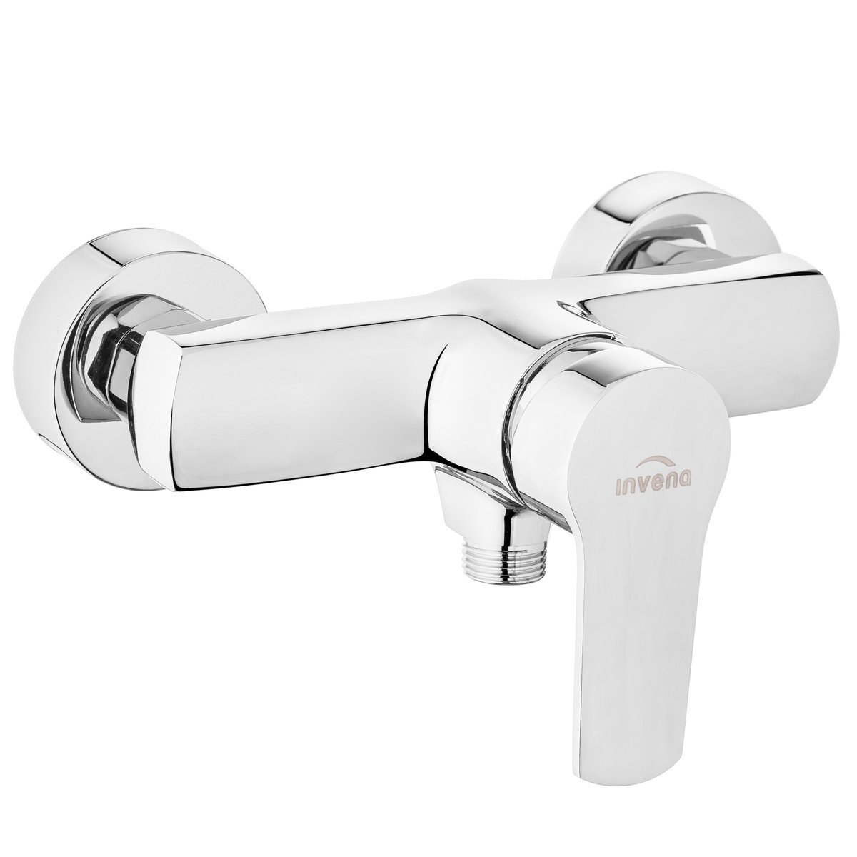 Bateria prysznicowa Invena Verso srebrna - INVENA | Sklep EMPIK.COM
