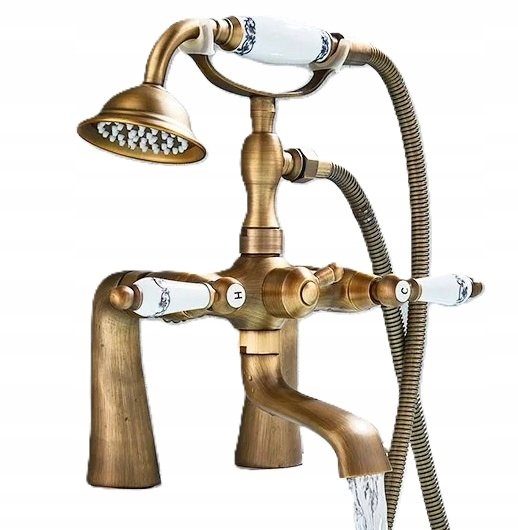 Bateria Wannowa Old Retro Mosiądz - CHDE | Sklep EMPIK.COM