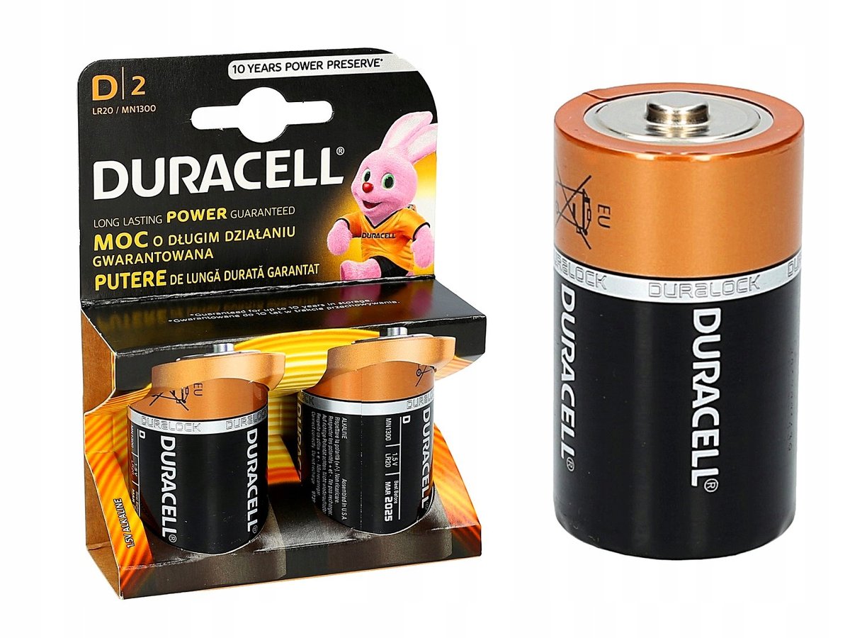 BATERIE ALKALICZNE Duracell LR D (R20) 2 SZTUKI - Duracell | Sklep ...
