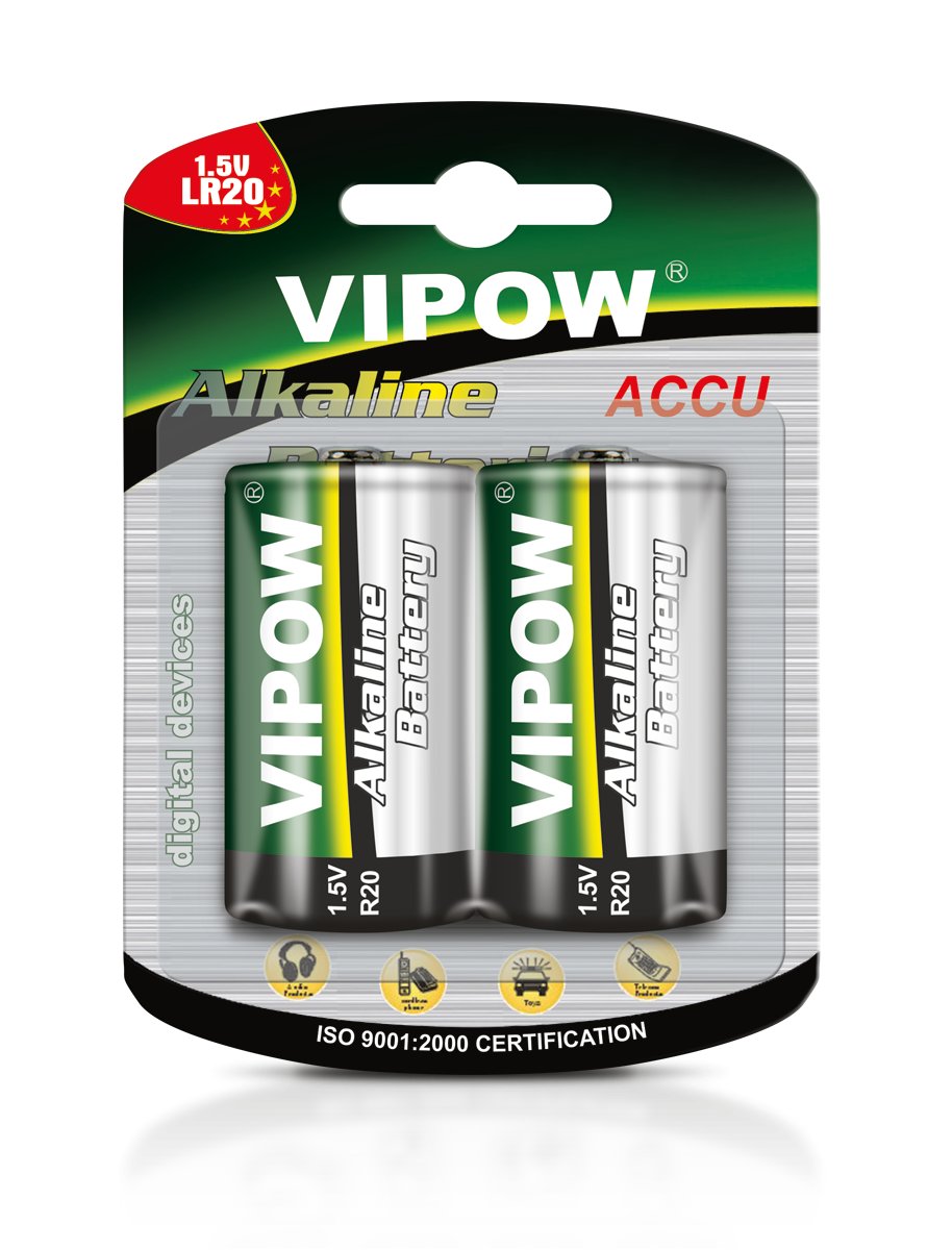 Baterie alkaliczne LR20 R20 D 1,5V 2 sztuki Rebel - Rebel | Sklep EMPIK.COM