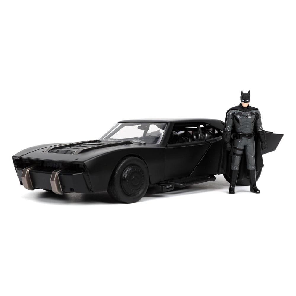 Batman 2022 Hollywood Rides Diecast Model 1/24 2022 Batmobile with Fig ...