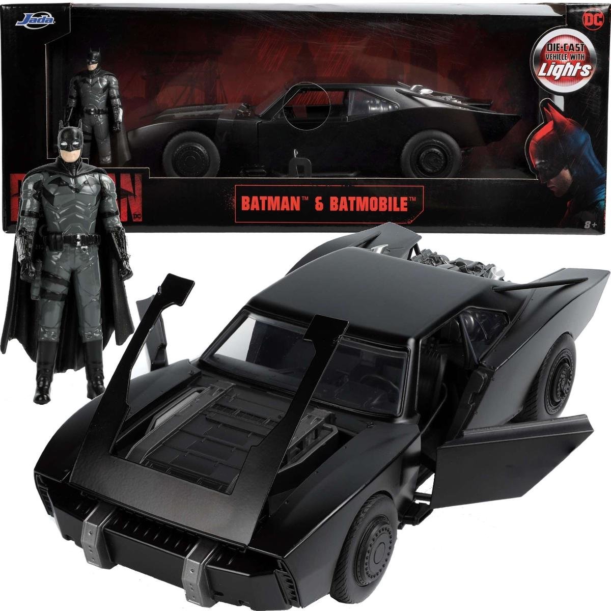 Batman zestaw pojazd Batmobile 1:18 z figurką - Jada | Sklep EMPIK.COM