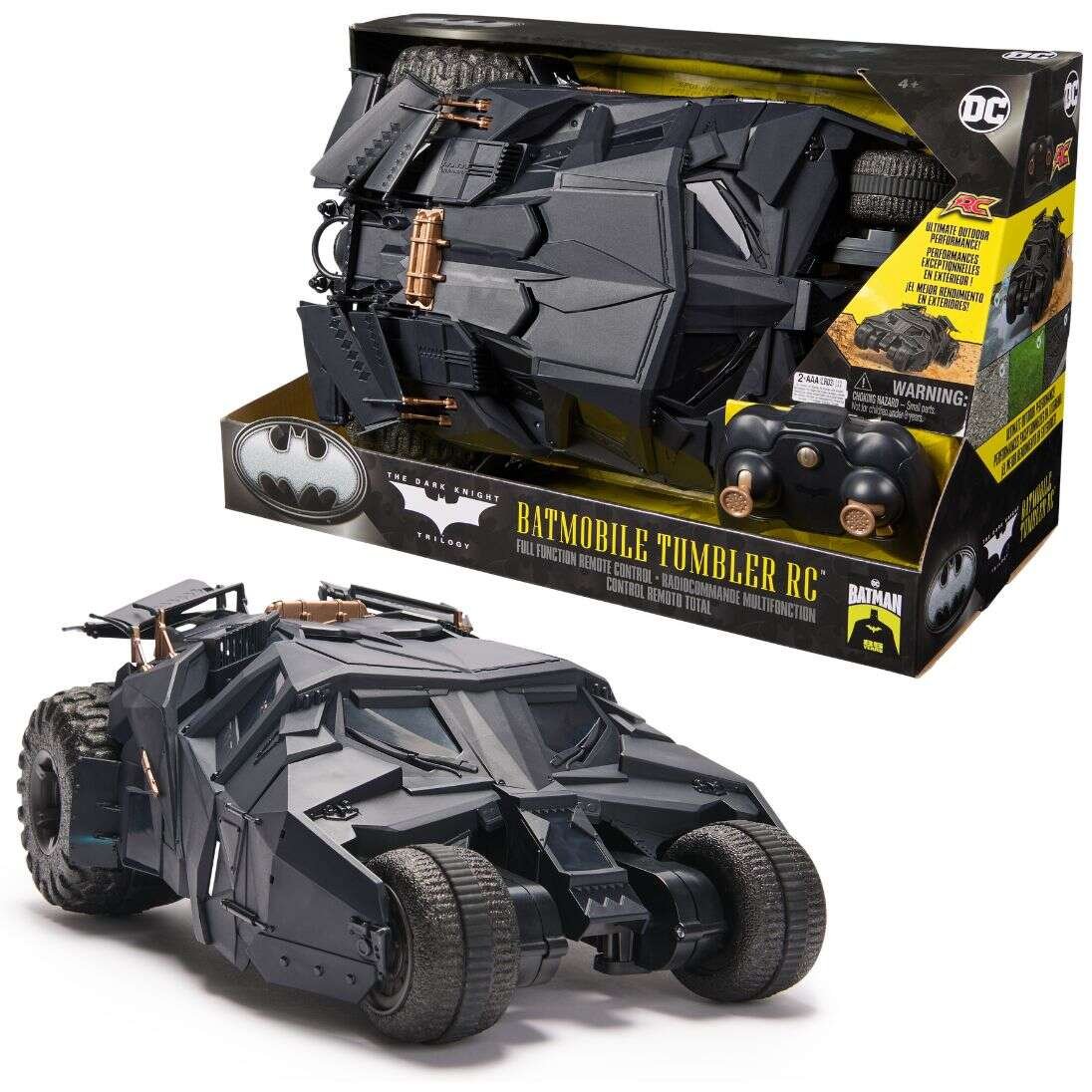 Batmobile Zdalnie sterowany pojazd DC Comics Tumbler RC z trylogii Mrocznego Rycerza - Spin ...