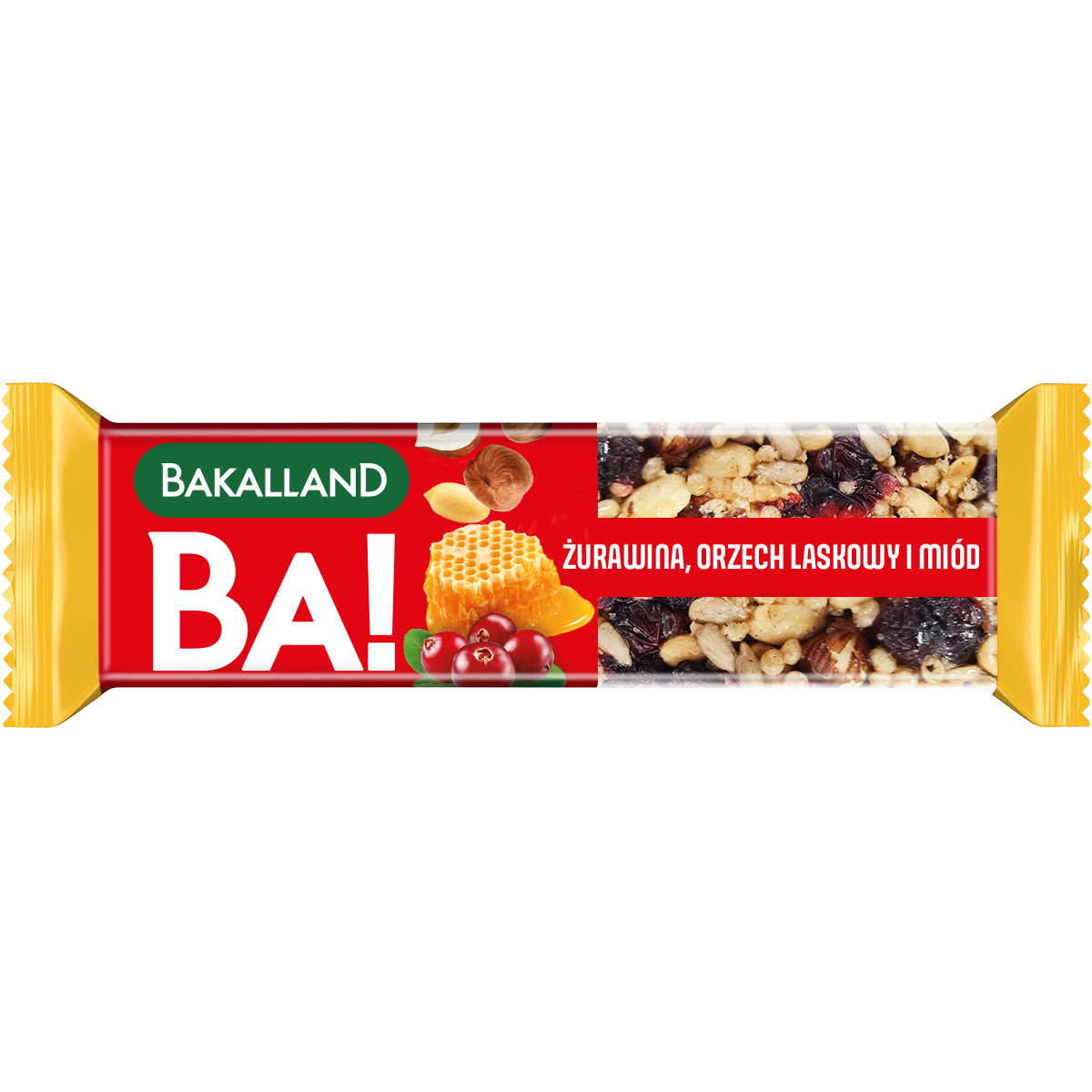 Baton Nuts Żurawina Bakalland Ba! 30 G - Bakalland | Sklep EMPIK.COM