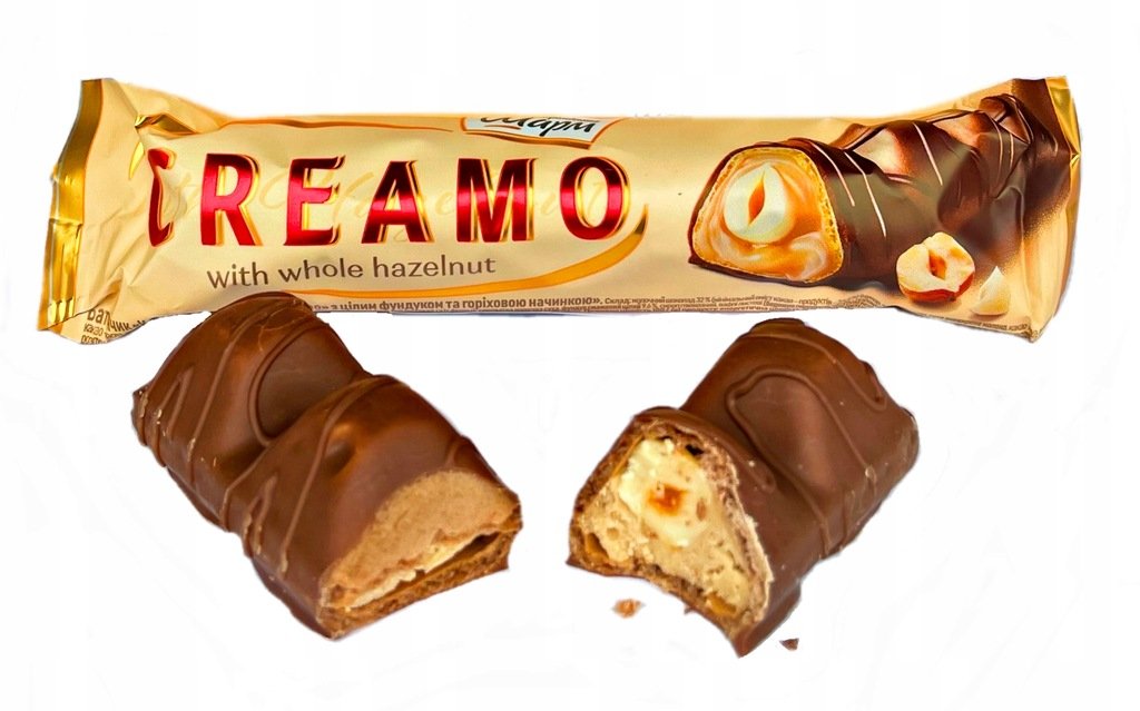 Batonik orzechowy z nadzieniem orzechowym Creamo "Royal Charm" 25g ...