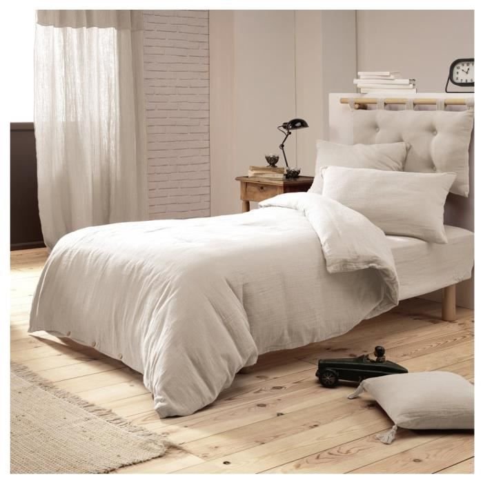 Bawełniana poszwa na kołdrę Double Gauze 140 x 200 cm Gaia beżowa - Inna marka | Sklep EMPIK.COM