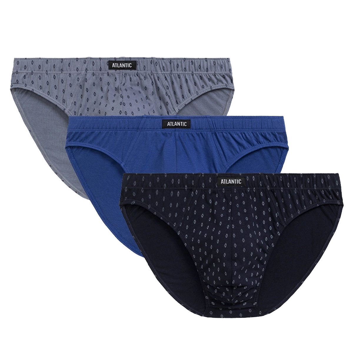 Bawełniane Męskie Slipy 3-Pack-S - Atlantic | Moda Sklep EMPIK.COM