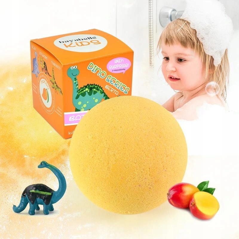 Bayabelle Kids, Musująca Kula Do Kąpieli Z Zabawką – Mango 4607, 140g | Sklep EMPIK.COM