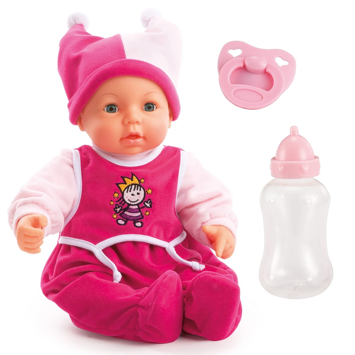 Bayer Design 94682AA Lalka dziecięca z funkcją Hello Baby 46 cm, z ...
